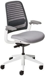 steelcase series 1 office chair, carpet casters, grey