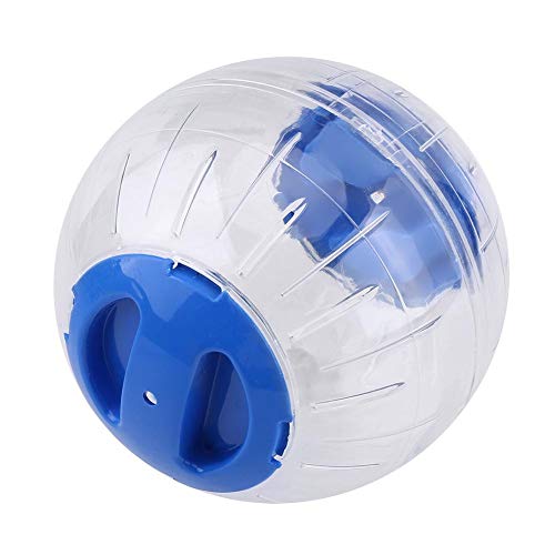 3Colors Hamster Exercise Ball Plastic Hamster Toy Roll-Around Mini Ball Exercise Wheels for Small Animal Hamster Gerbil(Blue)