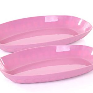 Mintra Home Unbreakable Bowls and Trays (Bold Collection) (Utility Tray 2pk, Lavender)