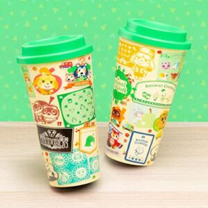 Paladone PP7723NN Animal Crossing Travel Mug Officially Licensed Merchandise, Plastic, Multicolour,350 ml