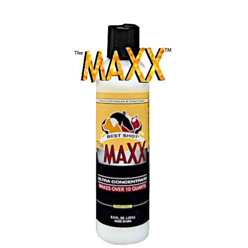 Best Shot The MAXX Ultra Concentrate Miracle Detangler and Conditioner, Moisturizing Conditioner for Pets, Hypoallergenic, 8.5 Oz.