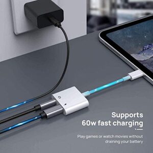 [Apple MFi Certified] Headphone Adapter for iPhone, 2 in 1 Lightning to 3.5mm Headphone and Charger Jack Dongle AUX Audio Adapter Compatible with iPhone 11/11 Pro/XS/XR/X/8 7 6, iPad, iPod, iOS 13