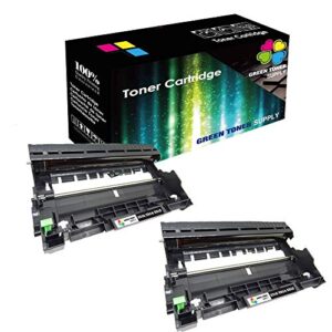 (pack of 2) gts compatible for e515dr drum unit (drum for e310 e515 e514 toner cartridge) replacement for dell e310dw e514dw e515dw e515dn printer