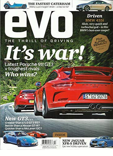 EVO, OCTOBER, 2013 (THE THRILL OF DRIVING) THE FASTEST GATERHAM * IT'S WAR!