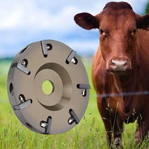 Electric Hoof Knife Tool, Aluminium Alloy Hoof Nipper Tools, Professional Hoof Trimming Disc Plate, High Strength Hoof Trimming Disc Plate Tool for Livestock Sheep Cattles Horses(7 Blades)