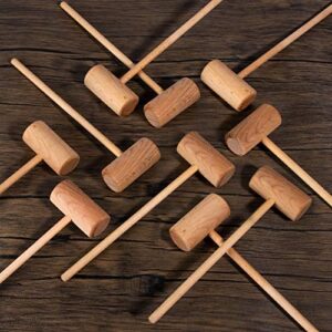 8.26" Wooden Crab Mallets Crab Hammers Lobster Seafood Crackers (32 Pcs)