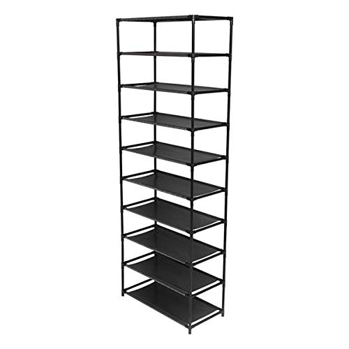 HopeHope Shoe Rack for 30 Pair Wall Bench Shelf Closet Organizer Storage Box Stand