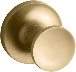 kohler k-14443-2mb purist robe hook, vibrant brushed moderne brass