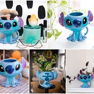 Disney Lilo & Stitch 3D Sculpted Ceramic Coffee Mug | Official Kitchen Accessories | Collectible Drinkware For Home Kitchen Bar Set | Holds 15 Ounces