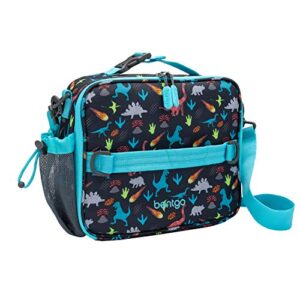 Bentgo Prints Insulated Lunch Bag Set With Kids Bento-Style Lunch Box (Dinosaur)