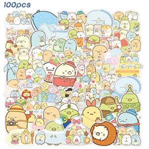 100pcs cartoon sticker cute cartoon stickers vinyl waterproof stickers for kids teens adults laptop water bottles skateboard birthday party supplies