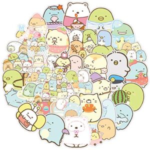 100pcs Cartoon Sticker Cute Cartoon Stickers Vinyl Waterproof Stickers for Kids Teens Adults Laptop Water Bottles Skateboard Birthday Party Supplies