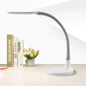 Eye-Caring Reading Eye Protection Desk Lamp High Brightness 3 Color Temperature USB Multi-angle Lighting Touch Dimming Table Lamp Office lamp (Color : White, Size : 12W)