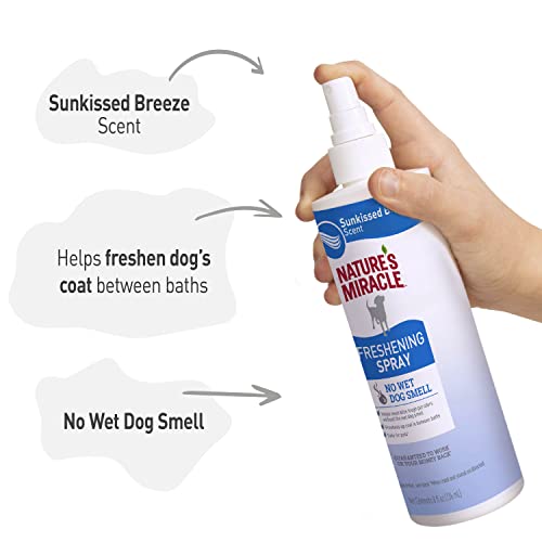 Nature's Miracle Freshening Spray for Dogs Clean Breeze Scent 8 Ounces, Helps Neutralize Pet Odors