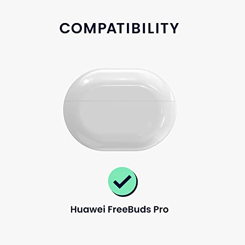 kwmobile Silicone Case Compatible with Huawei FreeBuds Pro - Case Protective Cover for Headphones - Black