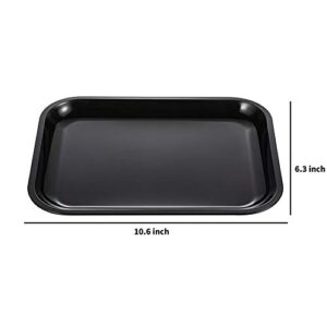 NERANENA Metal Tray 13.3" x 10.7" (Black - Large Size)