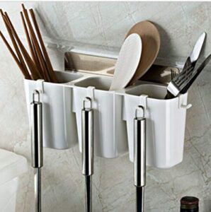 zsqai kitchen shelves seamless with hook cutlery drainer storage box chopsticks cage kitchen shelves refrigerator magnetic storage box