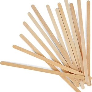 SPIXIR Coffee Stirrers Disposable Wooden Coffee Stir Sticks - Biodegradable Eco-Friendly Round-End Birchwood 5.5 Inches Large Wooden Stir Sticks - Pack of 500 Wood Stir Sticks