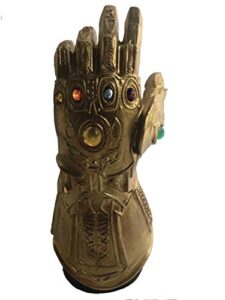 surreal entertainment marvel cinematic universe infinity gauntlet desk monument, multicolor