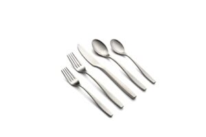 cambridge silversmiths averie satin 20 piece flatware set, service for 4, silver