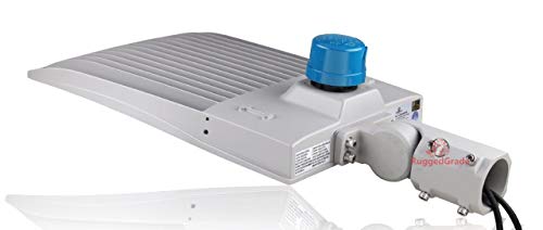 300 Watt LED NextGen II Parking Lot Lights – 40,000 Lumens – Super Efficiency 130 Lumen to Watt - 5000K - with Photocell - Silver/Gray Housing