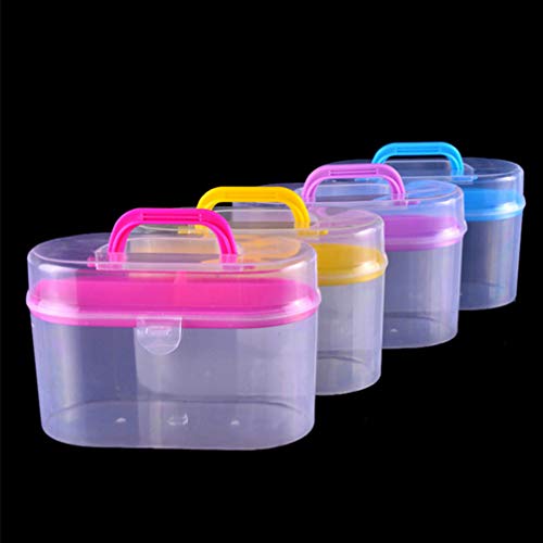 EXCEART Plastic Storage Box Tool Box Sewing Box Organizer Multipurpose Organizer Random Color