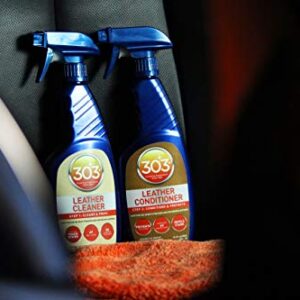 303 Leather Cleaner - Step 1: Cleans & Preps - Safe for Use On Finished & Unfinished Leathers - Cleans Tough Stains - pH Balanced - No Harmful Silicones, 15.5 fl. oz. (30230CSR) Packaging May Vary