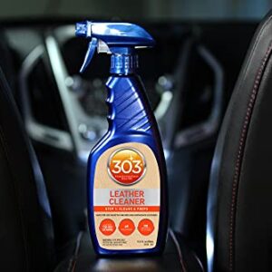 303 Leather Cleaner - Step 1: Cleans & Preps - Safe for Use On Finished & Unfinished Leathers - Cleans Tough Stains - pH Balanced - No Harmful Silicones, 15.5 fl. oz. (30230CSR) Packaging May Vary