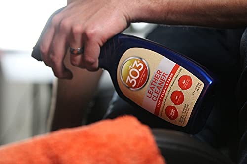 303 Leather Cleaner - Step 1: Cleans & Preps - Safe for Use On Finished & Unfinished Leathers - Cleans Tough Stains - pH Balanced - No Harmful Silicones, 15.5 fl. oz. (30230CSR) Packaging May Vary