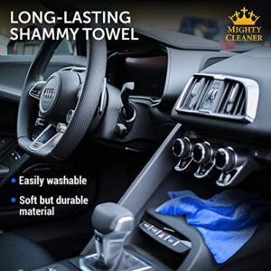 Premium Chamois Cloth for Car - 2pk +1 Free Shammy Towel for Car - 26”x17” - Super Absorbent Reusable Car Shammy Towel - Scratch-Free