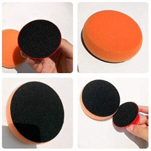 6PCS Car Wax Applicator Pads Kit, Soft Sponge Applicators Foam Waxing Pad with Grip Handle for Car Polishing and Cleaning