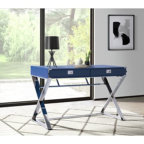 Picket House Furnishings Estelle Desk in Glossy Blue