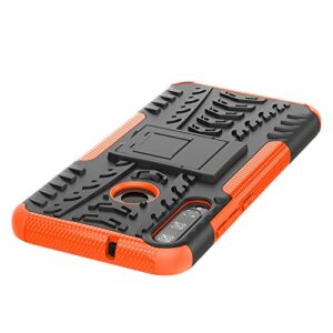 Huawei Y7P Case, Midcas Heavy Duty Dual Layer Hybrid Rugged Reinforced Corners Impact Protection Case Cover with Stand Function for Huawei Y7P / P40 Lite E Orange