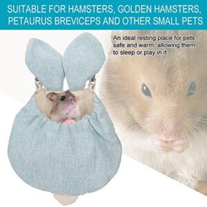 TOPINCN Small Animal Sleeping Bag Pouch Winter Soft Warm Pet Bed House Hamster Hanging Bed Nest for Ferret Hedgehog Sugar Glider Chinchillas (L)