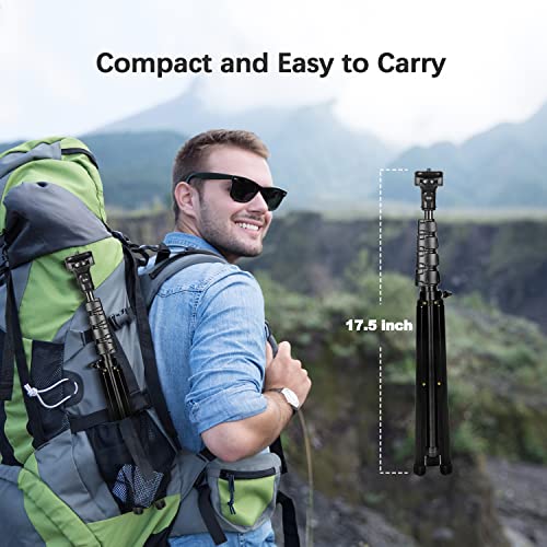 62" Phone Tripod Selfie Stick - Extendable Tripod Stand with Remote & Phone Holder Tripod for iPhone 14 13 12 11 Pro Max XS XR Samsung S23 S22 S21 Camera iPhone Stand for Video Recording Vlogging