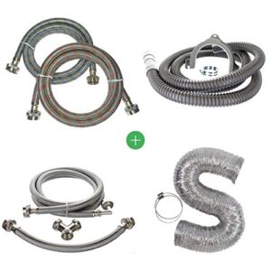 washer and steam dryer accessory kit bundle by kelaro