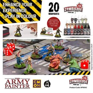 The Army Painter Zombicide 2nd Edition Core Paint Set, 20 Acrylic Paints, 1 Survivor and 1 Starter Brush for Cool Mini or Not Zombicide 2nd Edition Boardgame, Wargames Miniature Model Painting