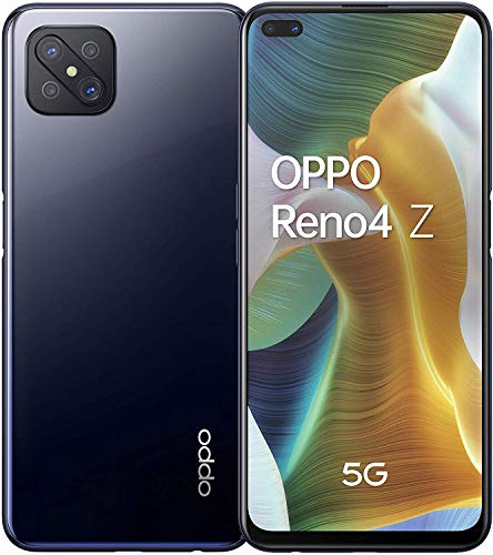 OPPO Reno4 Z 5G Dual-SIM 128GB ROM + 8GB RAM (GSM Only | No CDMA) Factory Unlocked Android Smartphone (Ink Black) - International Version