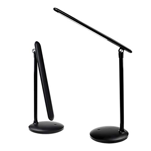 Eye-Caring LED Folding Desk Lamp Eye Protection Portable Charging Touch Dimming with Memory Function Rotating Reading and Writing Table Lamp Office lamp (Color : Black)