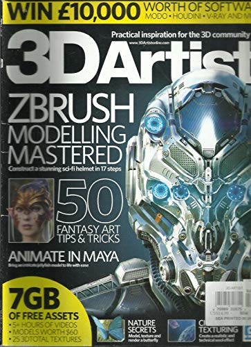 3D WORLD MAGAZINE, ZBRUSH MODELLING MASTERED, 2015# 84 NO ANY FREE CD