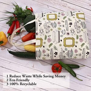 Friends Tote Bag Friends TV Show Merchandise Yellow Frame Kitchen Grocery Cotton Bags Beige