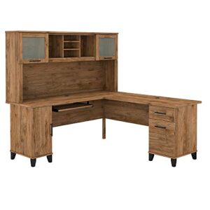 bush furniture somerset 72w l shaped desk with hutch