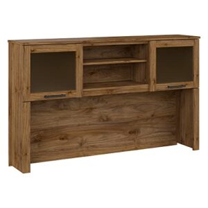 bush furniture somerset 60w desk hutch in fresh walnut