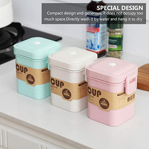 DOITOOL Insulated Food Jar Soup Lunch Container Bento Box Vacuum Thermal Microwavable Food Storage Container Flask 600ml