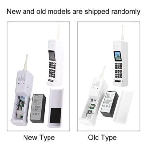 Vintage Cellphone, 1.77'' HD Display Screen New Classic Old Mobile Phone, Dual Cards Dual Standby Elderly Mobile Phone with FM Radio, 4500mAh Battery, GSM 850MHz/900MHz(White)