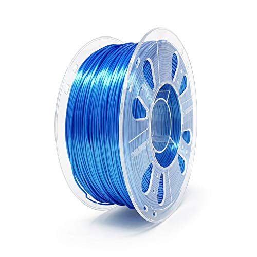 Gizmo Dorks Silk PLA 3D Printer Filament 1.75mm 1kg, High Gloss Ocean Blue