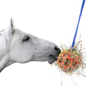 horse treatball hay feeder toy ball hanging feeding toyfor horse stable stall relieve stress