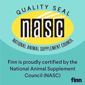 Finn Calming Aid for Dogs - Natural Calming Chews with Melatonin to Help Stress, Separation & Sleep - Vet Recommended & NASC Certified - 90 Chews