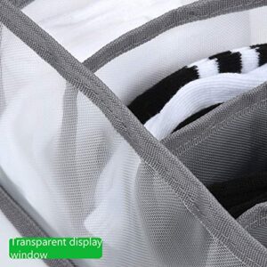 Pack of 3 Closet Organizers and Storage Set Compartment Foldable Underwear Storage Box, There Are 6/7/11 Compartment Nylon Compartments, Can Hold Socks, Bras, Underwear