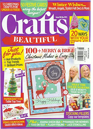 CRAFTS BEAUTIFUL, NOVEMBER, 2015 ISSUE, 286 (12 CHRISTMAS CRAFTS FOR UNDER A